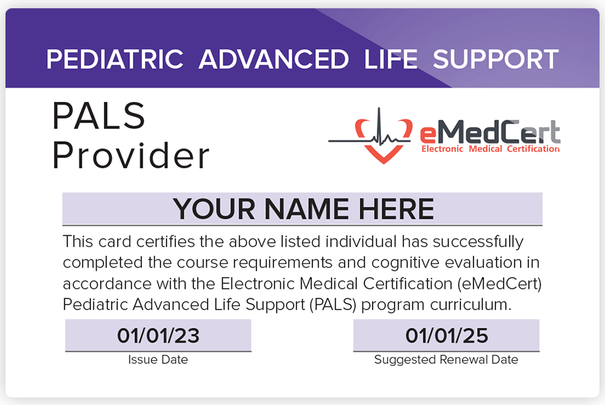 Online PALS Recertification Course | eMedCert
